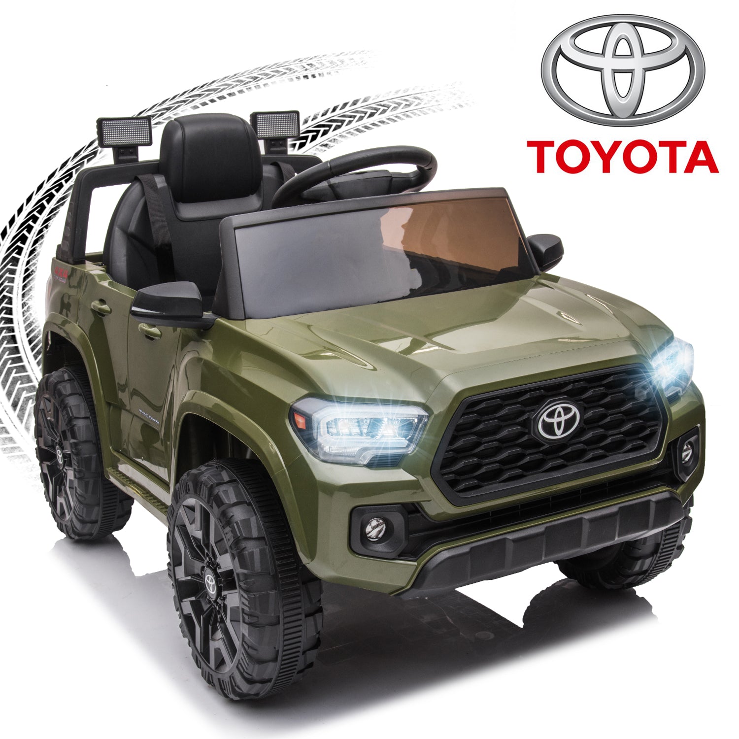 Licensed Toyota Tacoma Ride on Car, 12 V Battery Powered Electric Kids ...