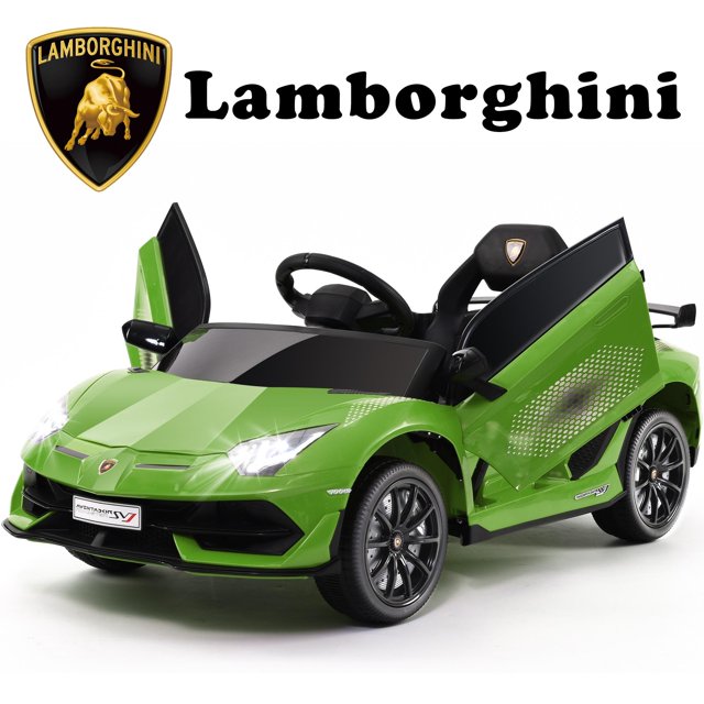 Lamborghini 24V Powered Kids Ride on Car, 4-Wheel Shock Suspension Rid ...
